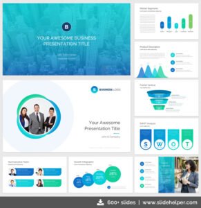 Classy Business Presentation Template with Clean & Elegant PPT Slide ...