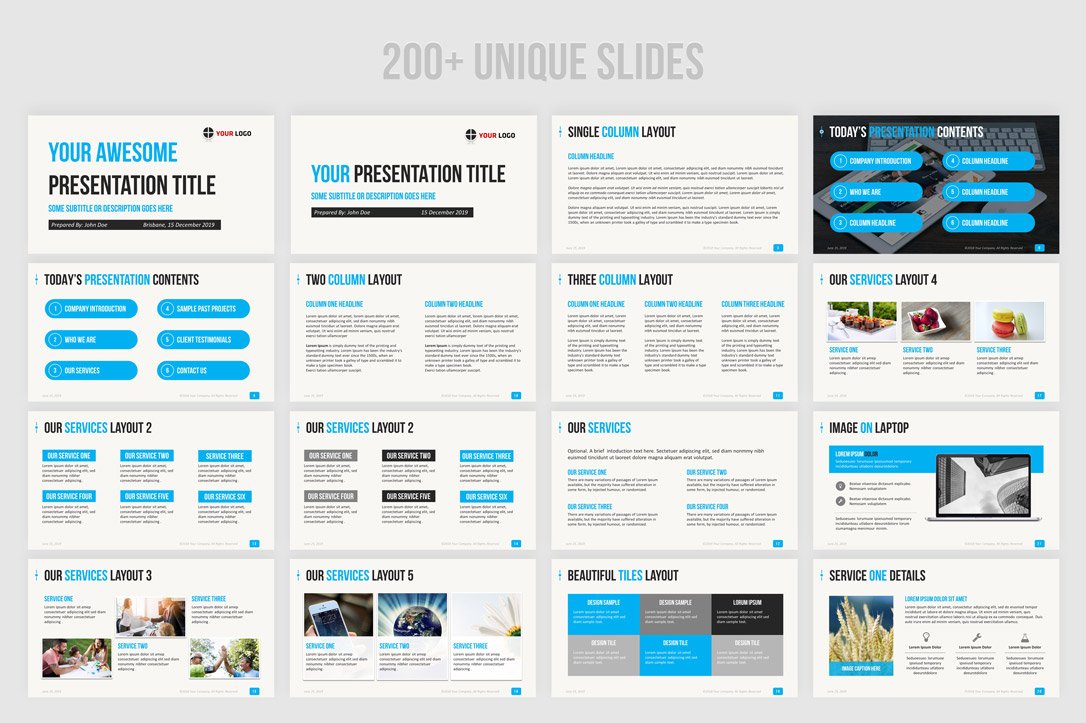 Business Presentation Template Drawing Illustration Art 