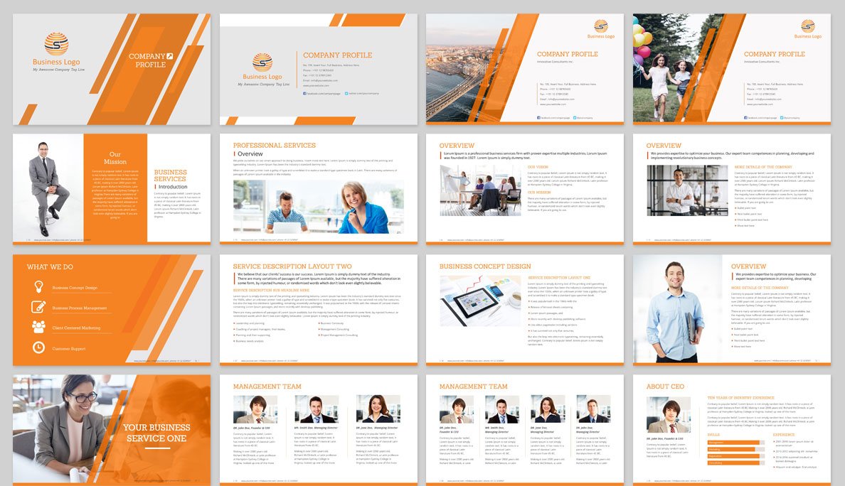 Company Profile PowerPoint Template 800 Company Profile Ppt Slides