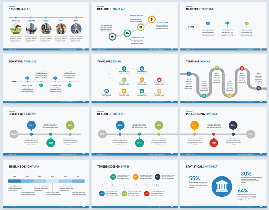 Elite corporate PowerPoint template makes your presentation slides sizzle