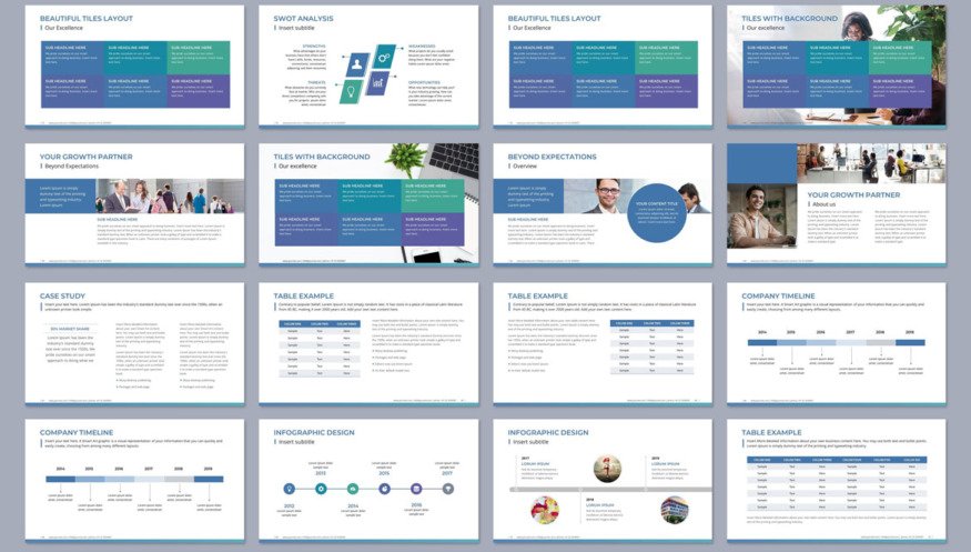 Professional PowerPoint Template & PPT Layouts - BELLEZZA